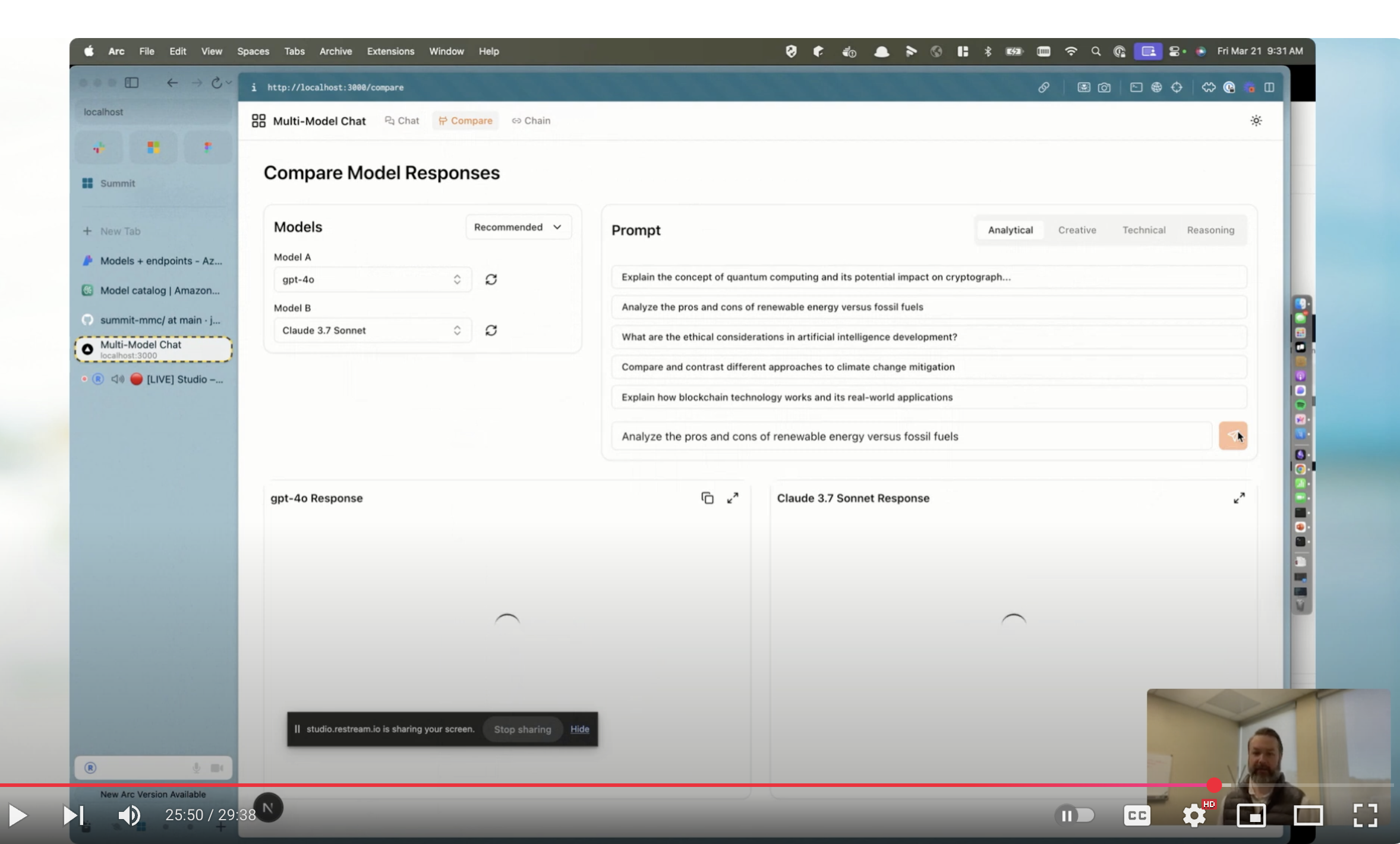 Building a Multi-Model LLM Chatbot